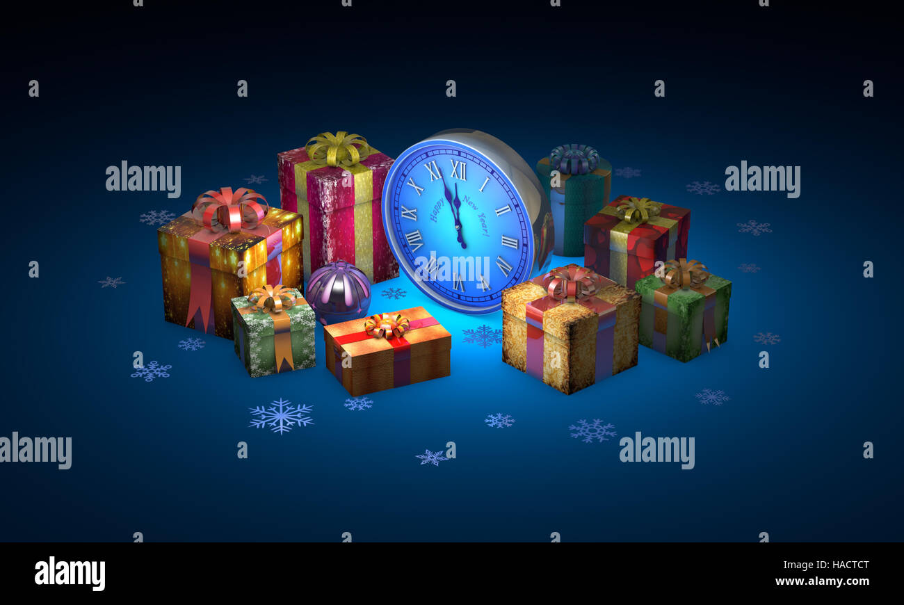 Beautiful christmas gifts, clock. Available in high-resolution and ...