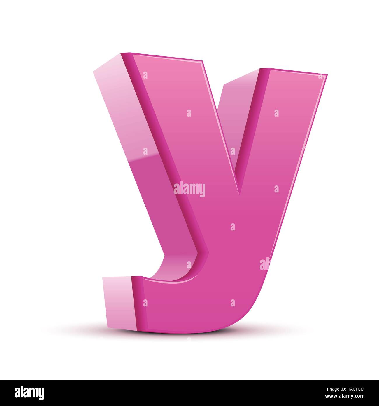 Letter Y Pink
