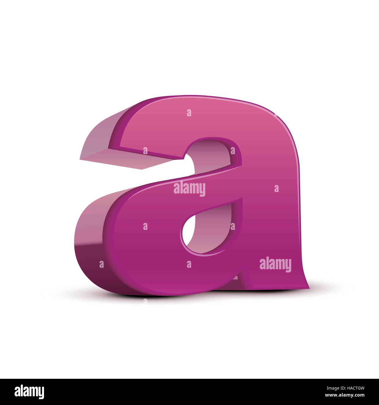 Left tilt purple letter 3d hi-res stock photography and images - Alamy