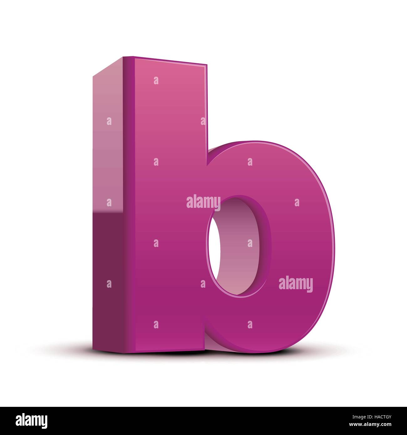 left tilt purple letter B, 3D illustration graphic isolated on white ...