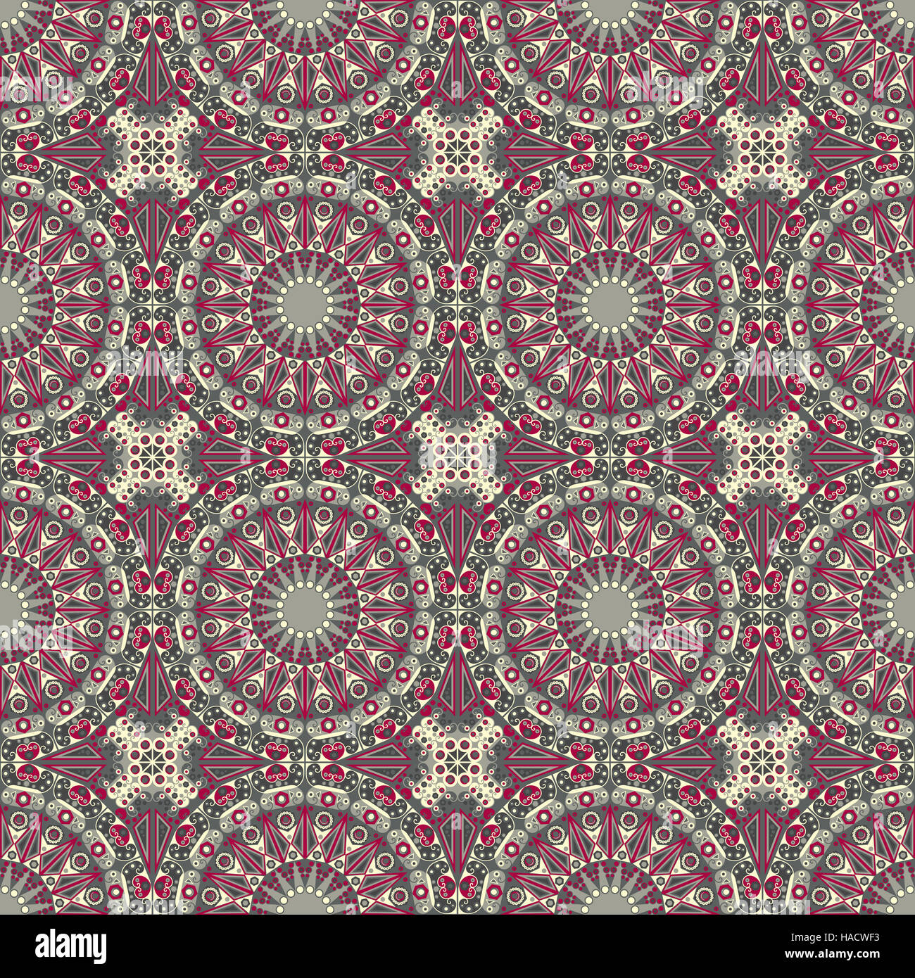 Vector seamless pattern. Colorful ethnic ornament. Arabesque style ...