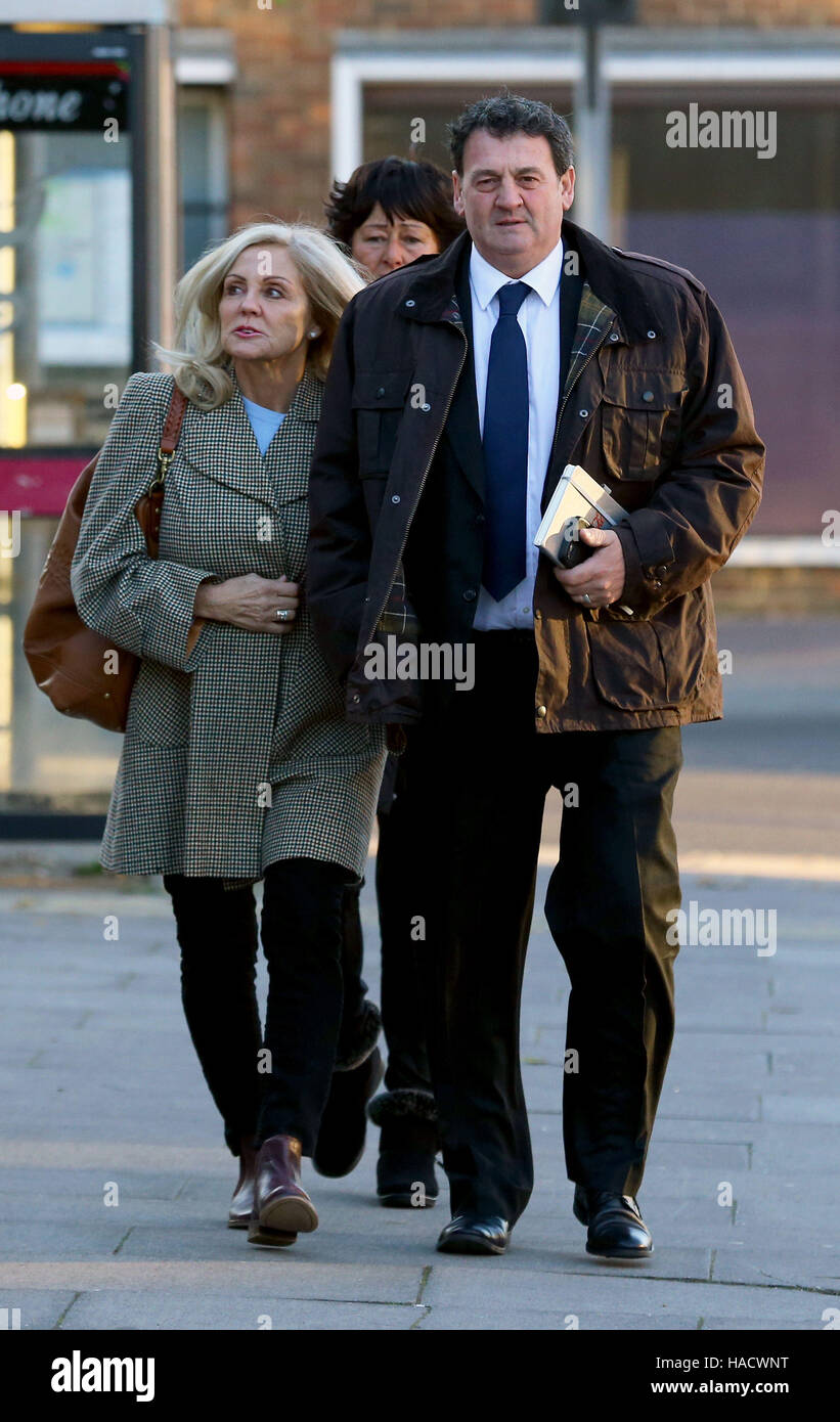 Paul Price, the stepfather of model Katie Price, is accompanied by his ...