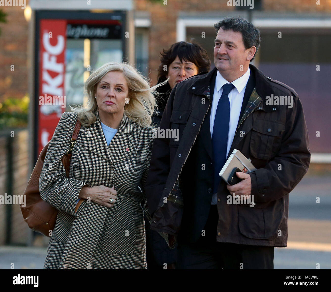 Paul Price, the stepfather of model Katie Price, is accompanied by his ...