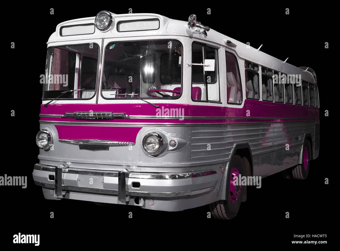 Pink bus hi-res stock photography and images - Alamy