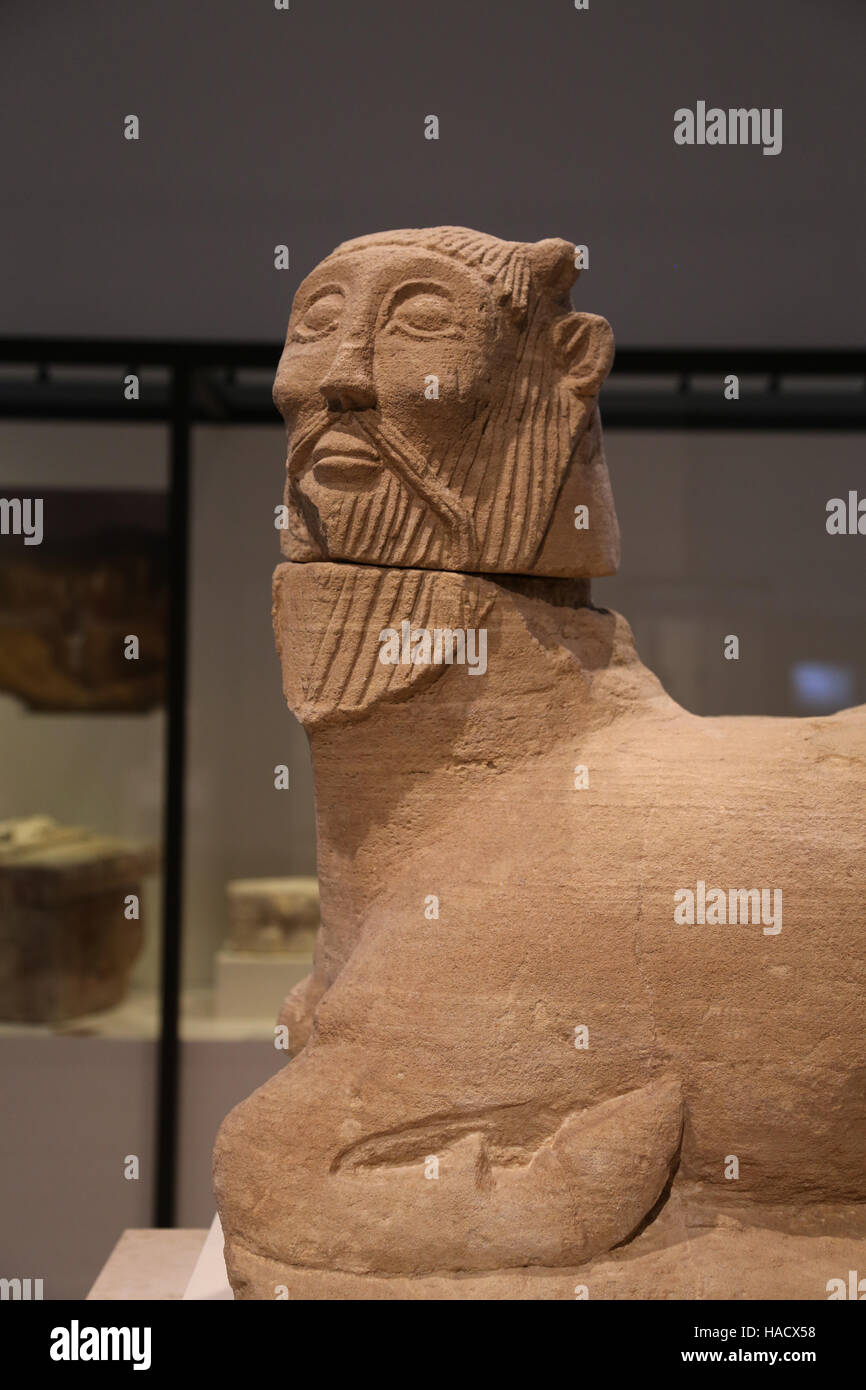 Biche of Balazote. Hybrid man/animal. Limestone. Iberian culture. 6th ...
