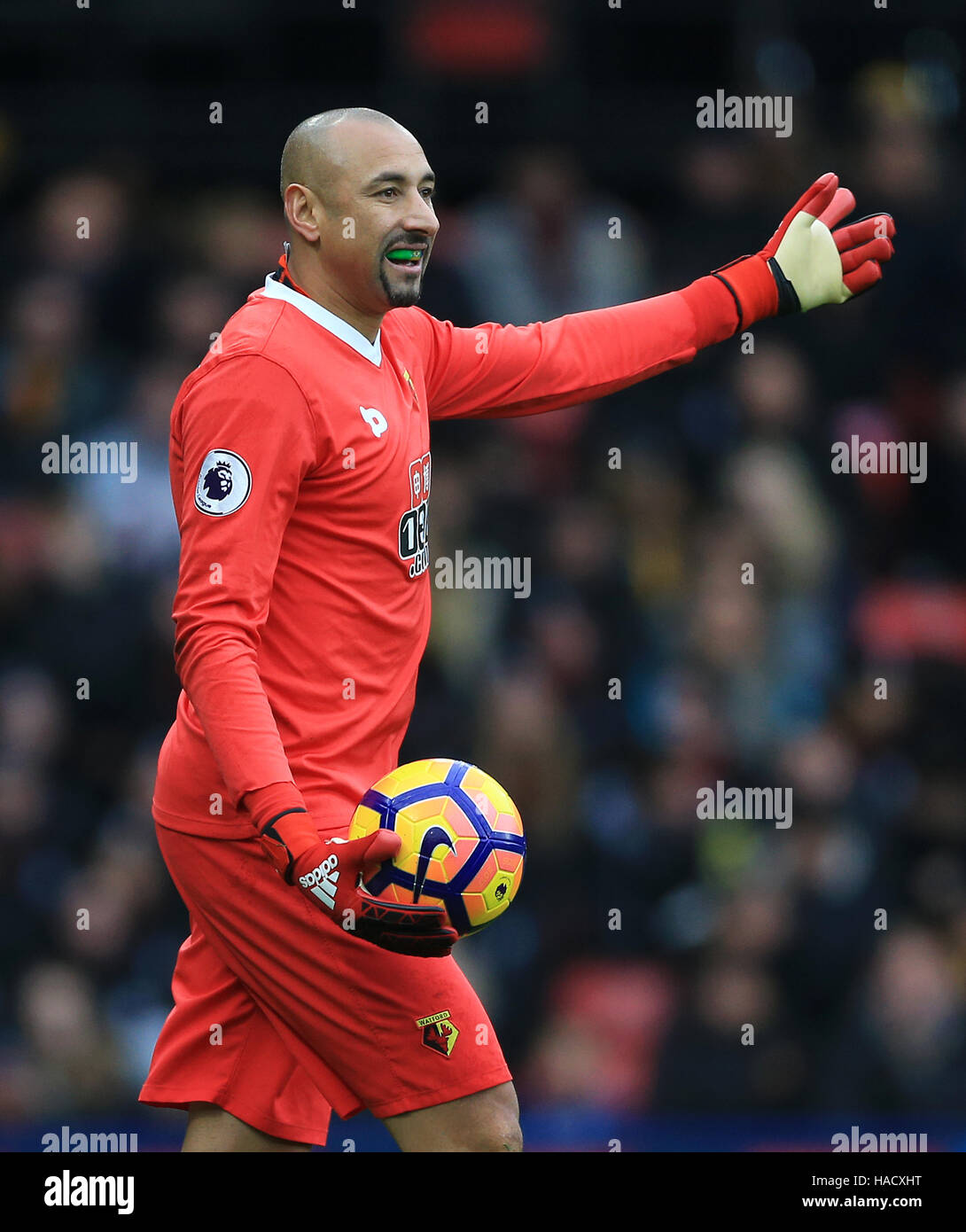 Watford goalkeeper Heurelho Gomes Stock Photo - Alamy