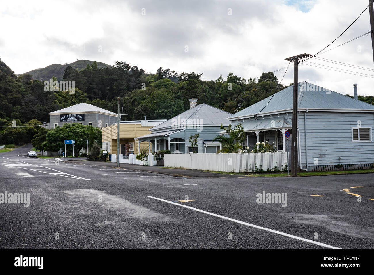 Typical small town housing in New Zealand Stock Photo - Alamy