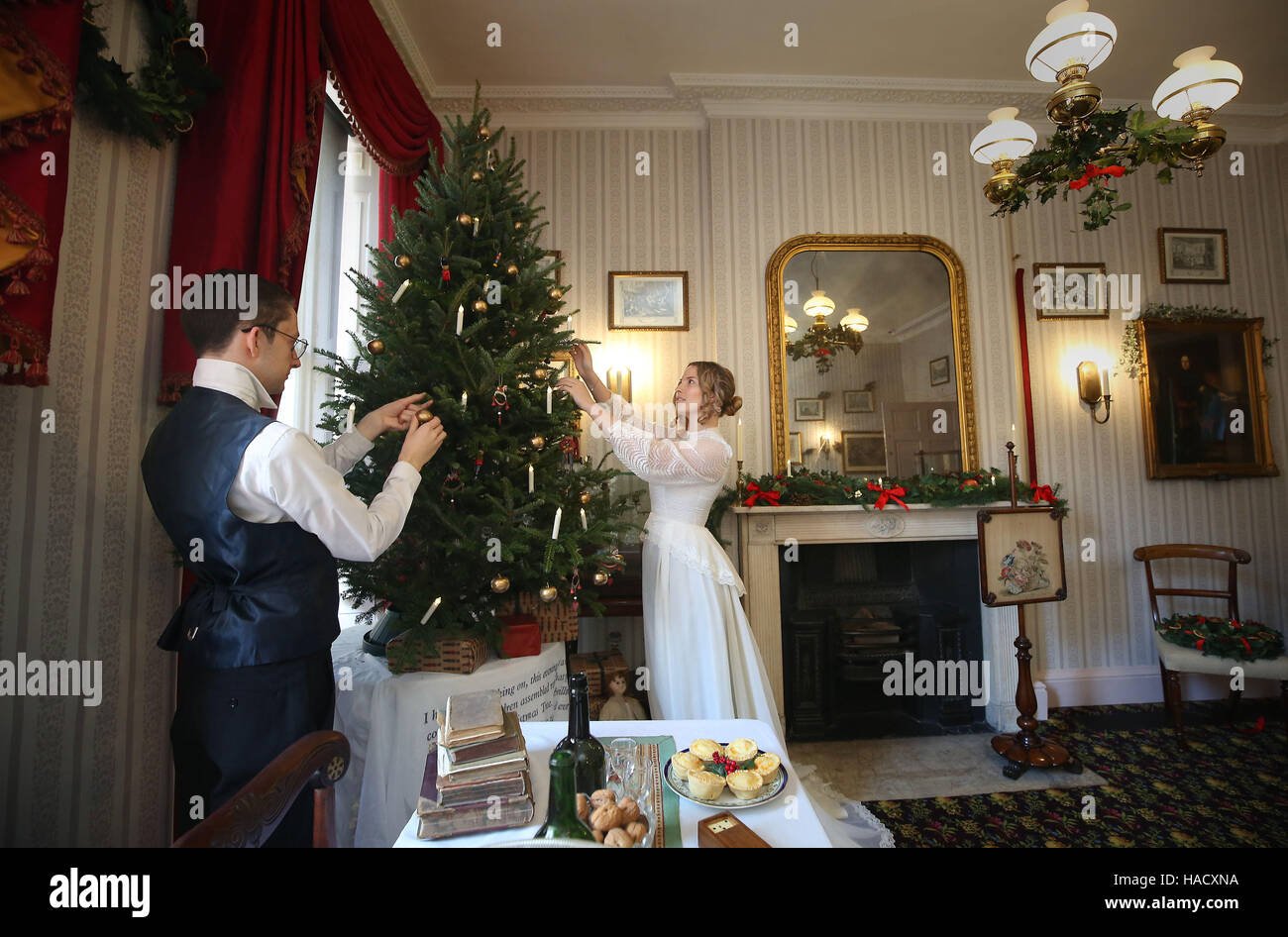 Calum Robshaw and Sarah Jackson dressed in Victorian costume as part of ...