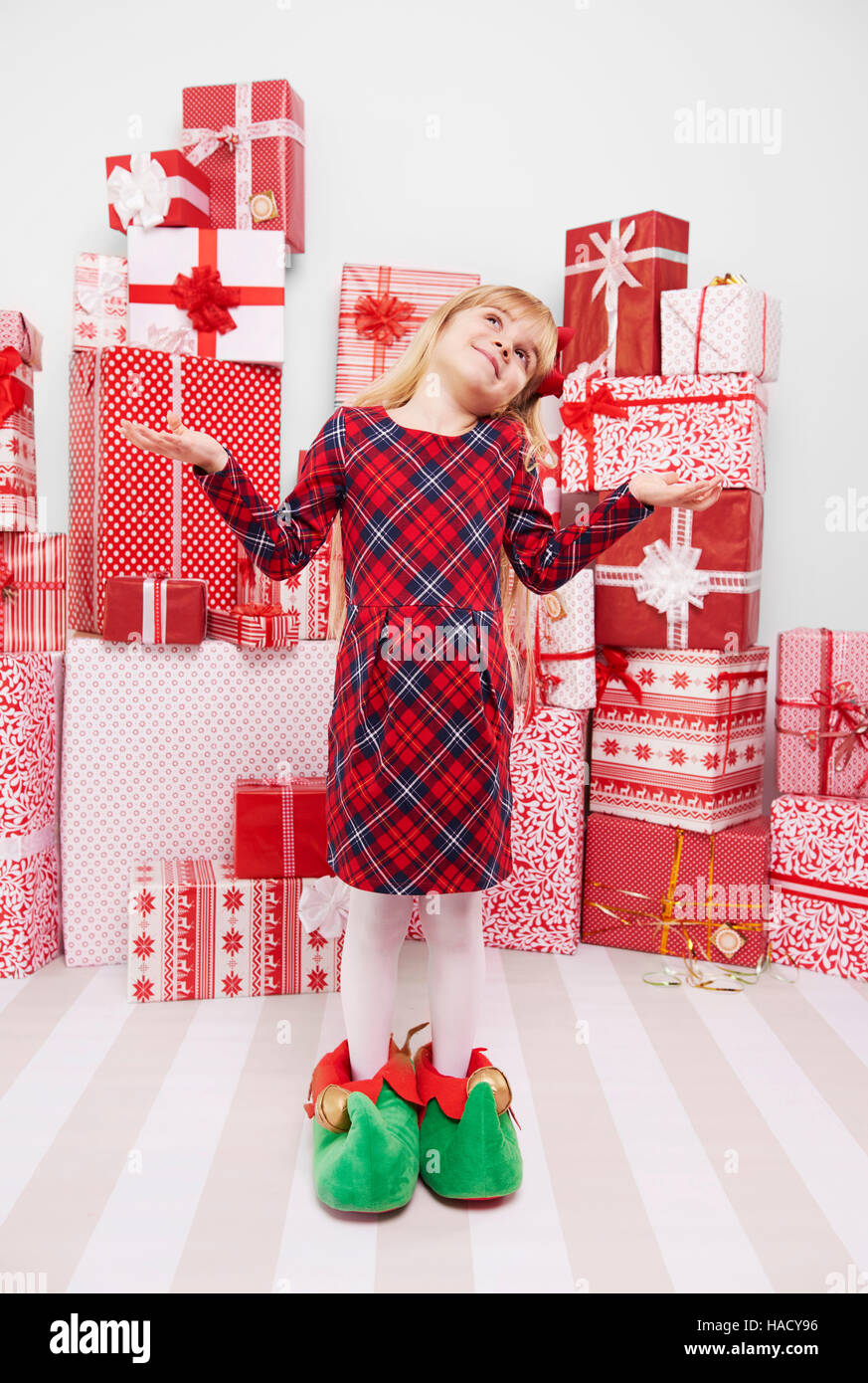 Time to open all of these presents Stock Photo - Alamy