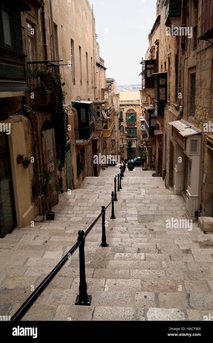Valletta steps hi-res stock photography and images - Alamy