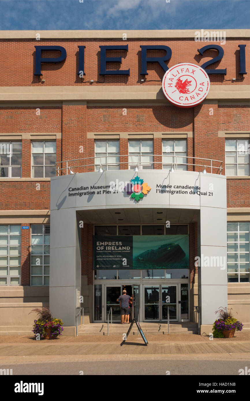 Canadian Museum of Immigration at Pier 21 Halifax Nova Scotia Stock ...