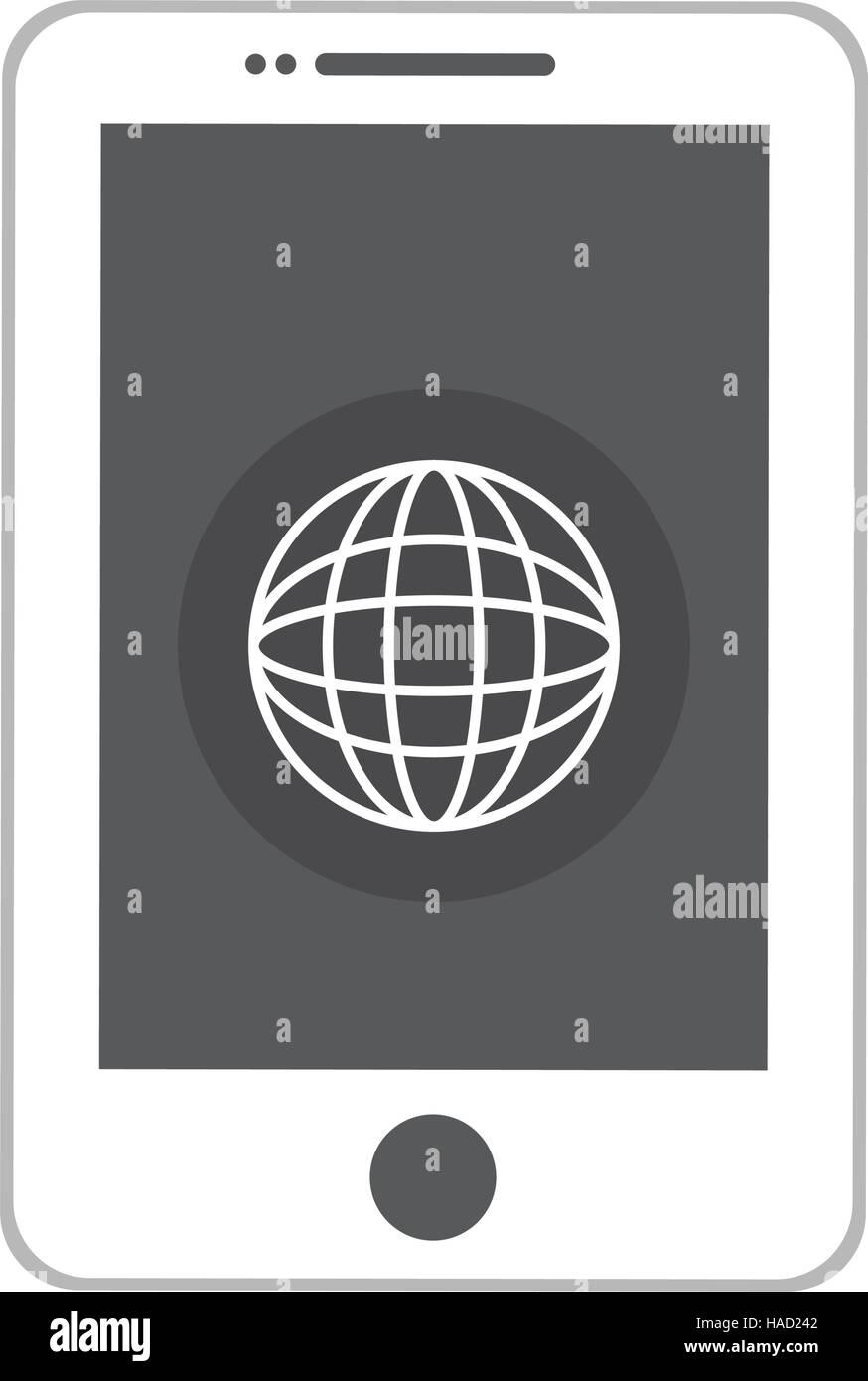 smartphone mobile technology isolated icon Stock Vector Image & Art - Alamy