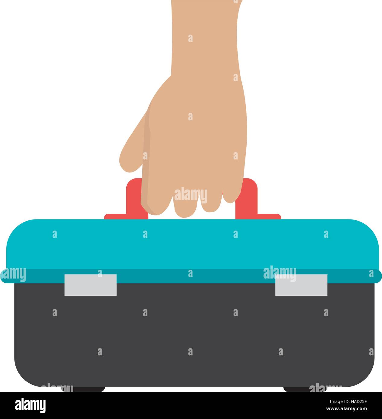 hand with toolbox icon vector illustration design Stock Vector Image ...