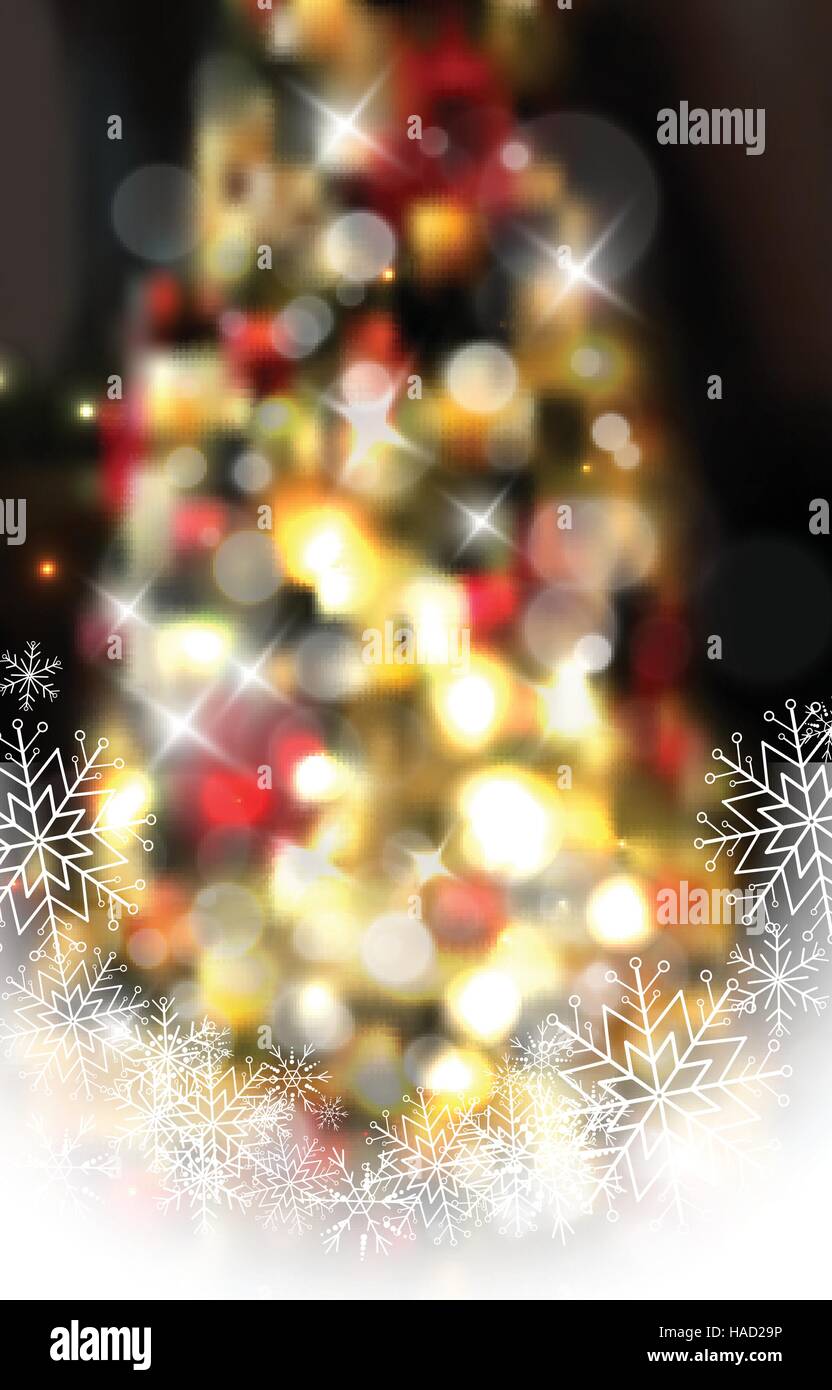 Christmas tree light background Stock Vector Image & Art - Alamy