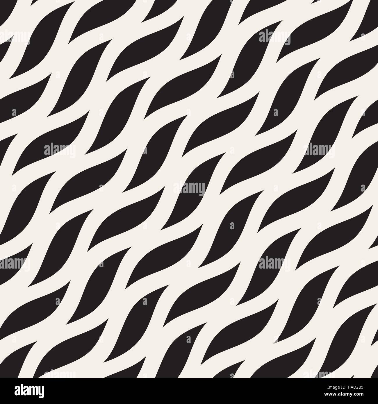 Vector Seamless Diagonal Wavy Shapes Pattern Stock Vector Image & Art ...