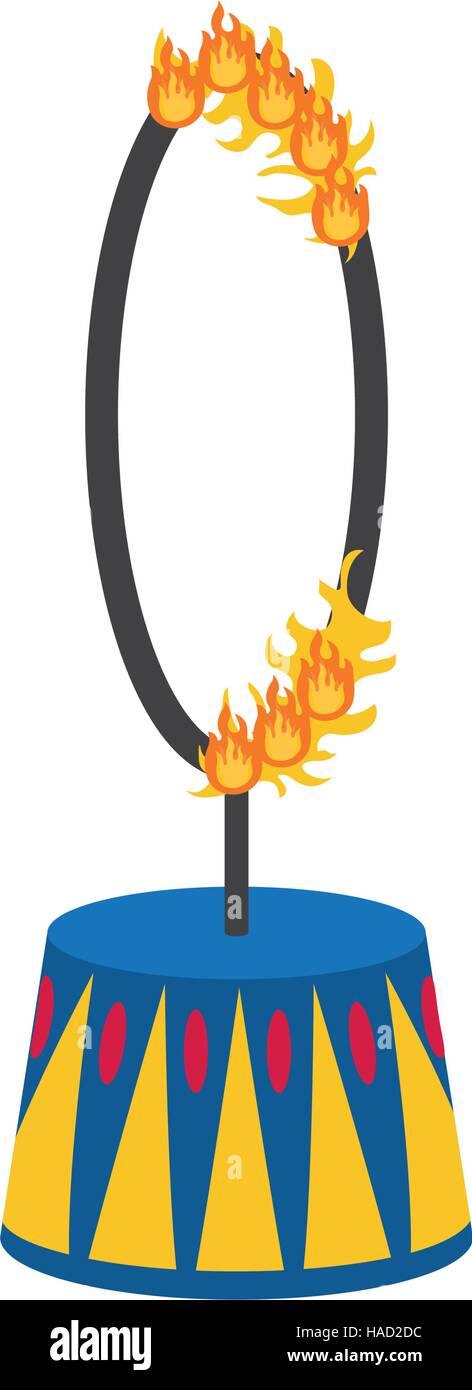 Flaming hoop Stock Vector Images - Alamy