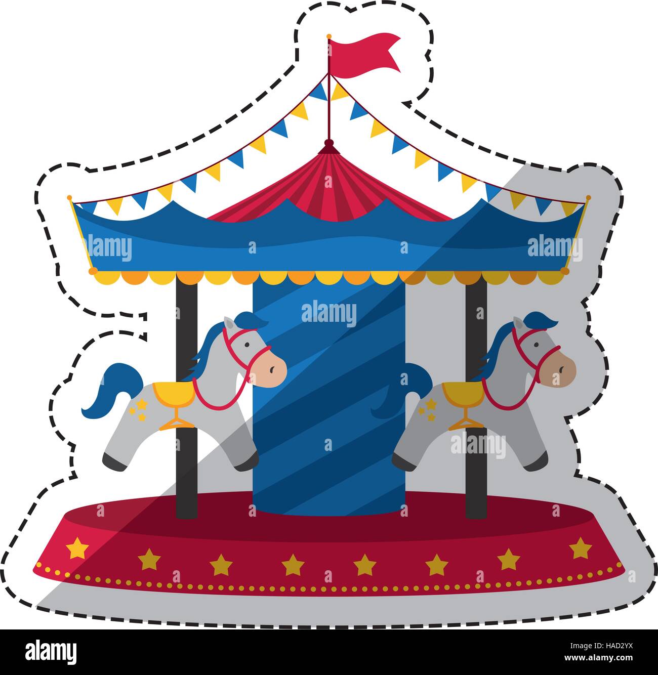 Carrousel circus festival Stock Vector Image & Art - Alamy