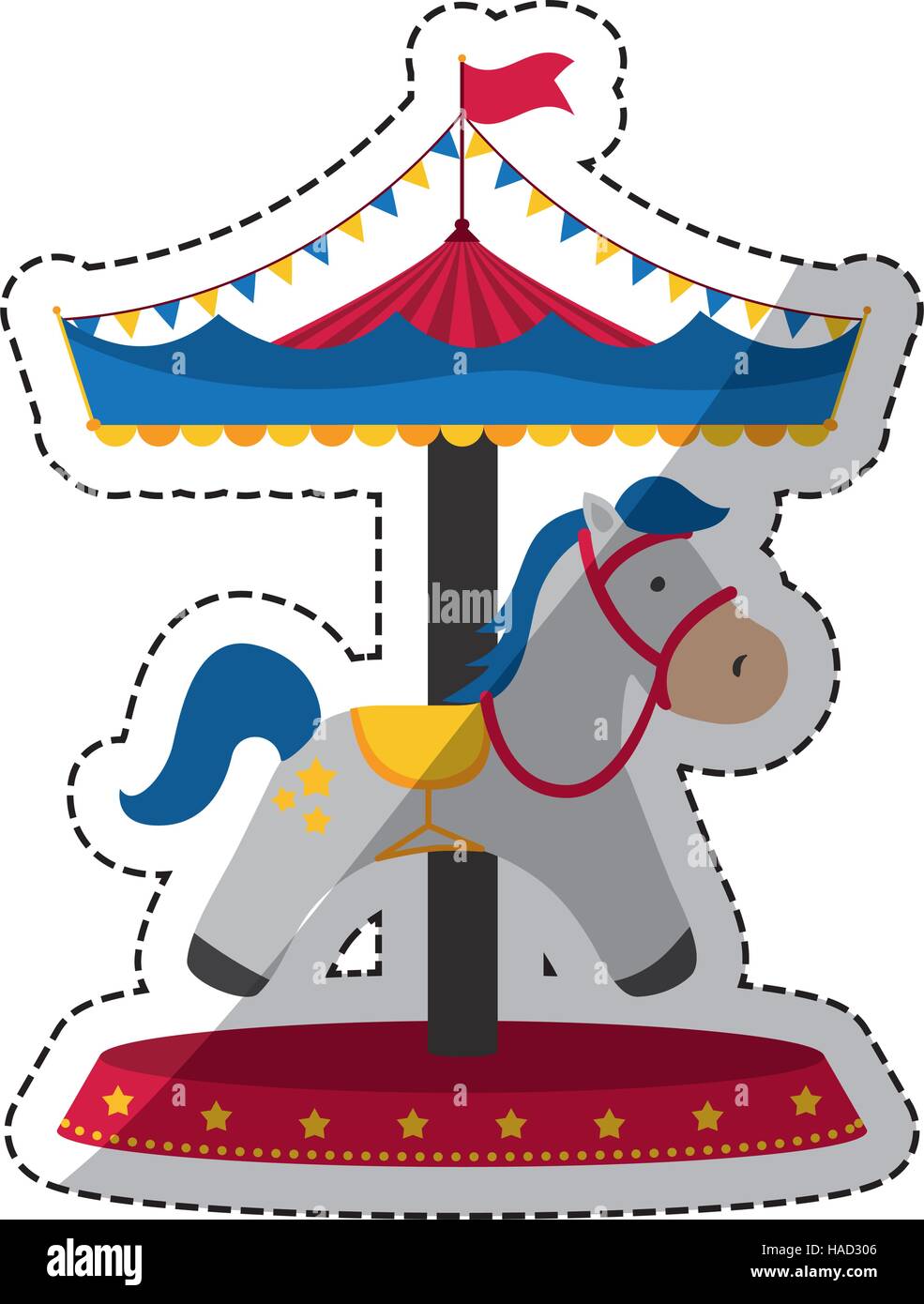 Carrousel circus festival Stock Vector Image & Art - Alamy