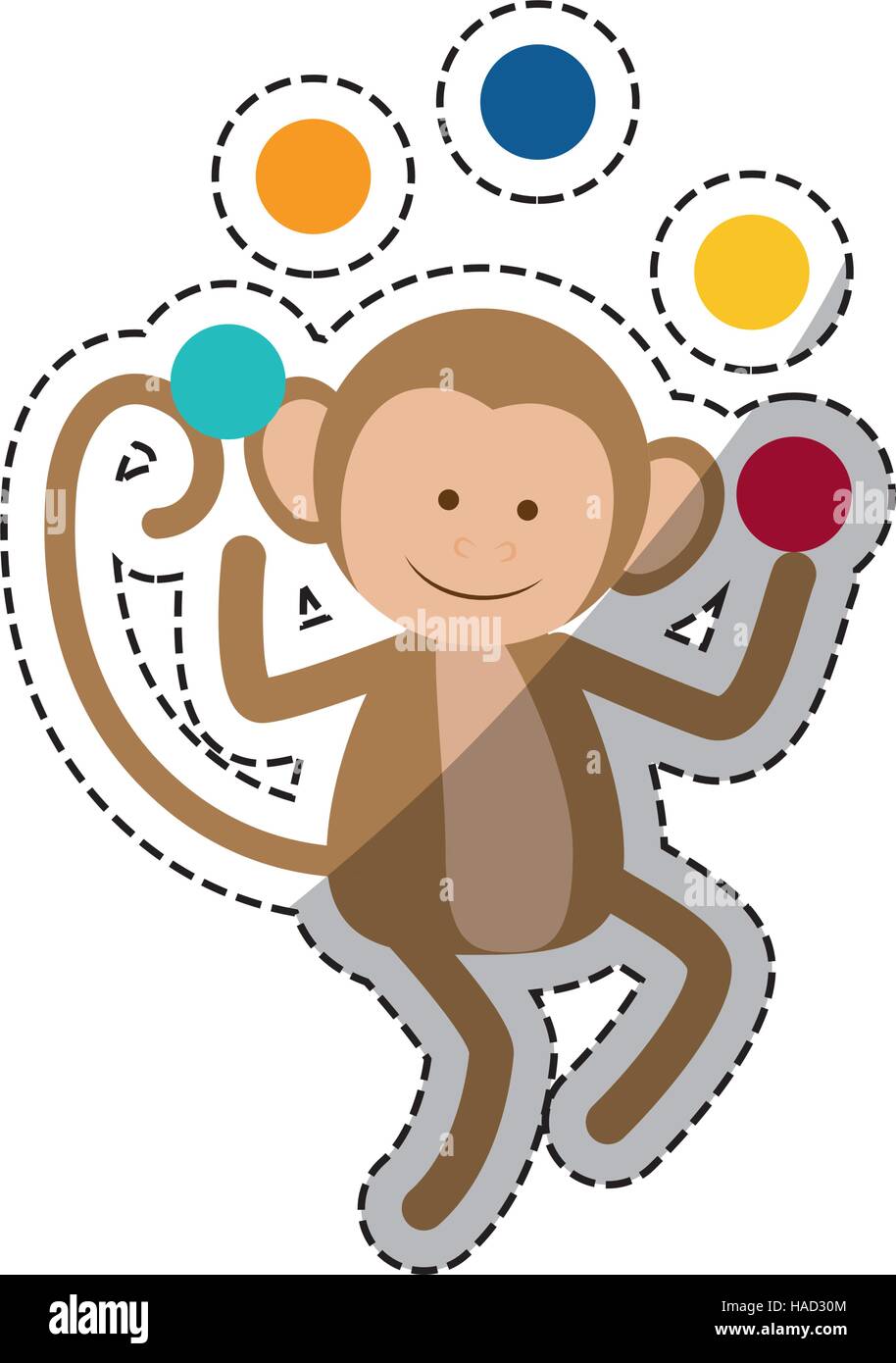 Monkey balls Stock Vector Images - Alamy