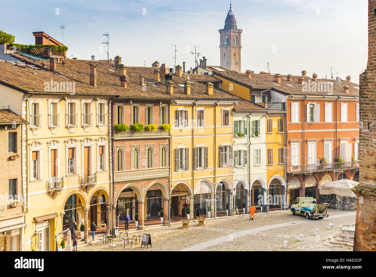 colorful houses of Italian town Stock Photo - Alamy