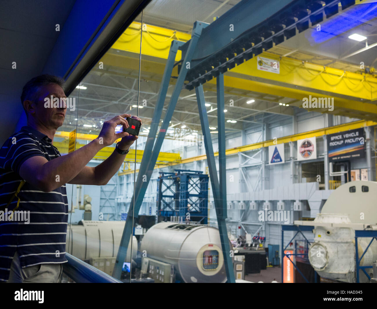 Tourists visiting The Lyndon B. Johnson Space Center (JSC) is the ...