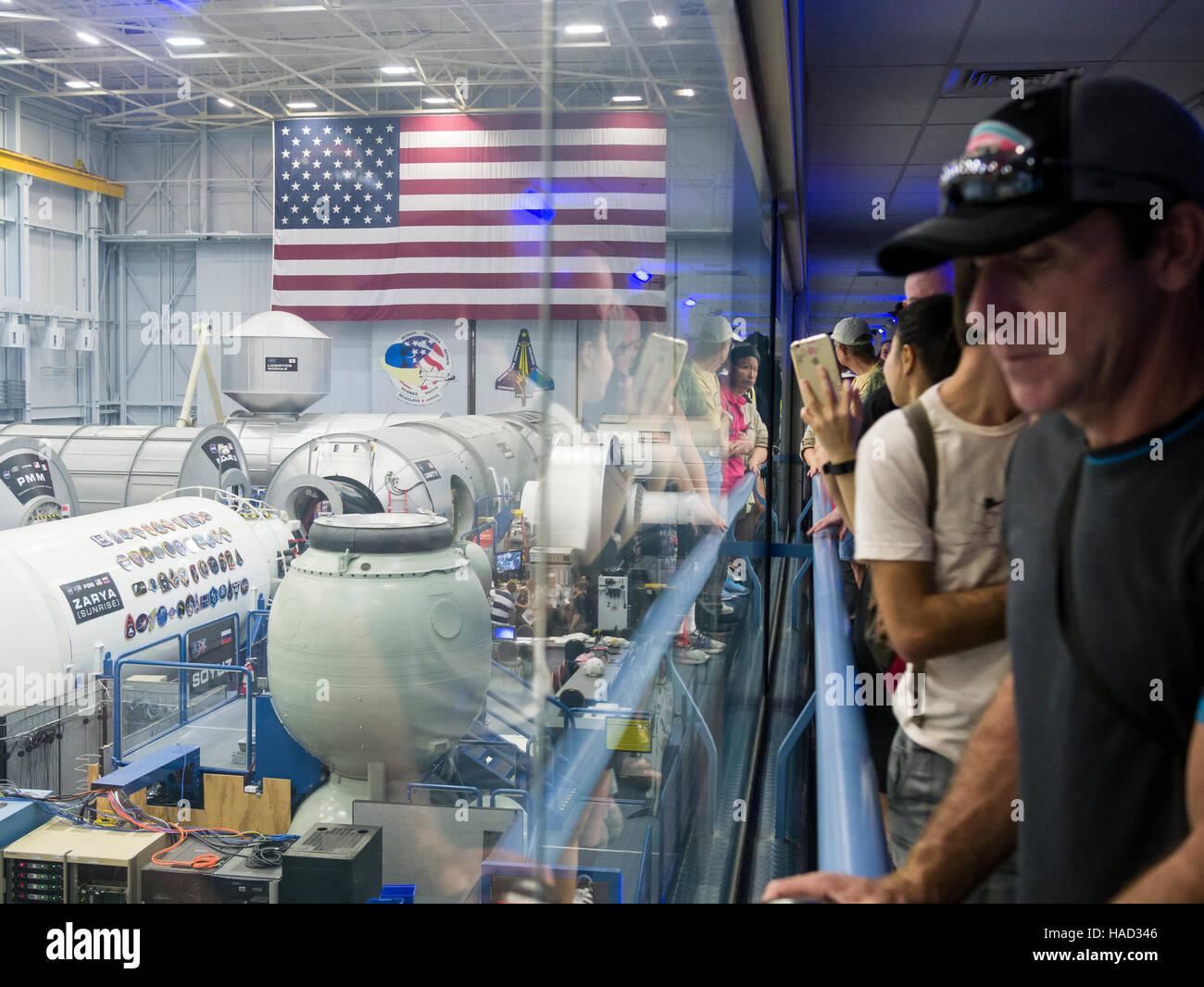 Tourists visiting The Lyndon B. Johnson Space Center (JSC) is the ...