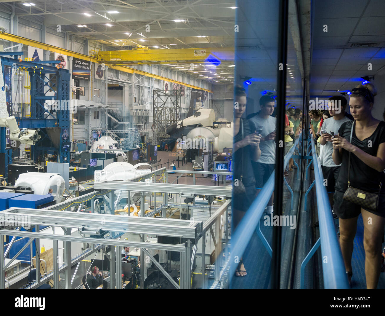 Tourists visiting The Lyndon B. Johnson Space Center (JSC) is the ...