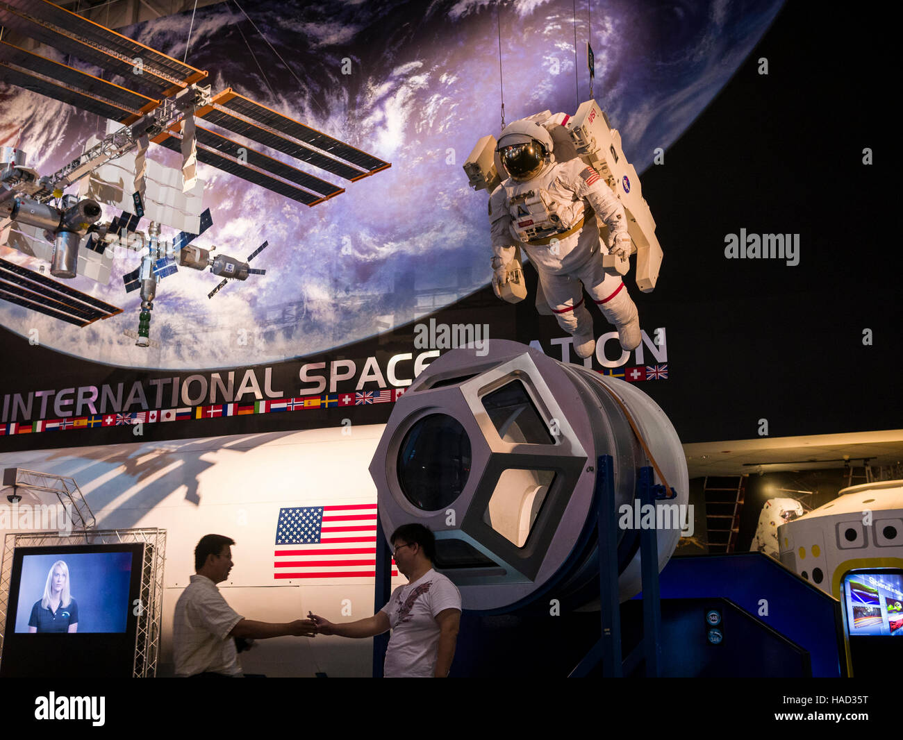 Tourists visiting The Lyndon B. Johnson Space Center (JSC) is the ...