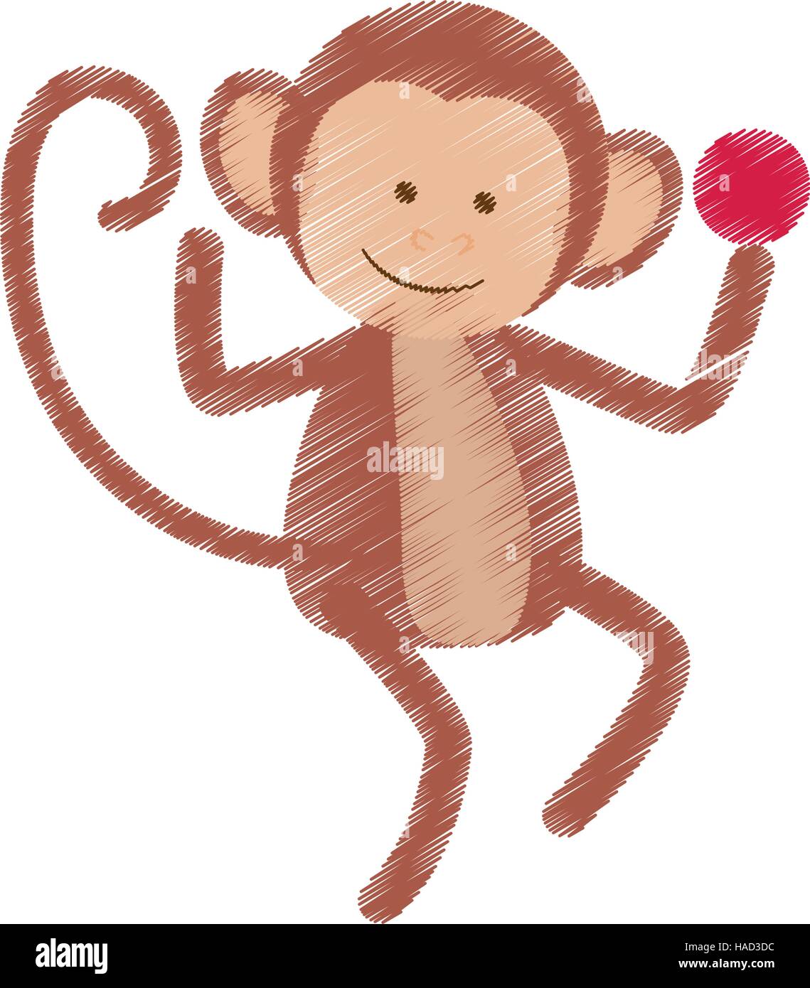 Monkey apple Stock Vector Images - Alamy