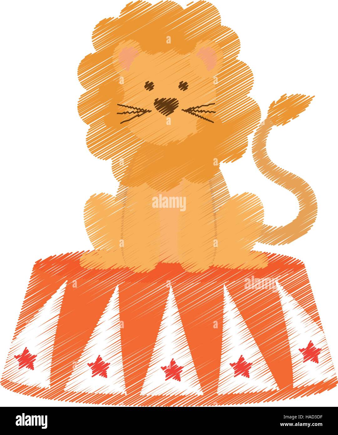 Circus lion cartoon Stock Vector Image & Art - Alamy