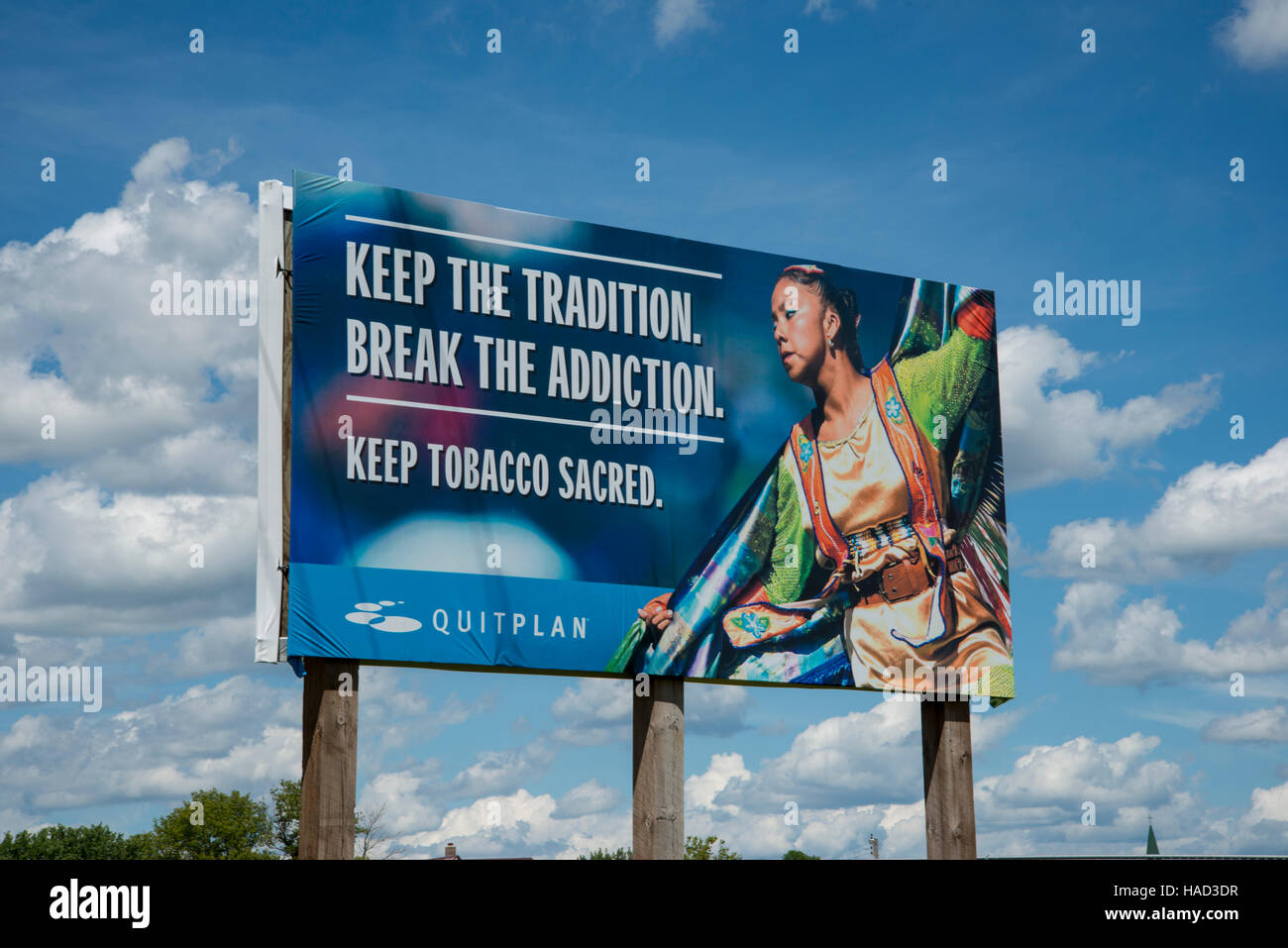 Callaway, Minnesota. White Earth Reservation. Sign telling the White ...