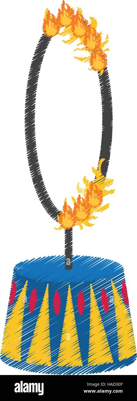 Circus fire hoop Stock Vector Image & Art - Alamy
