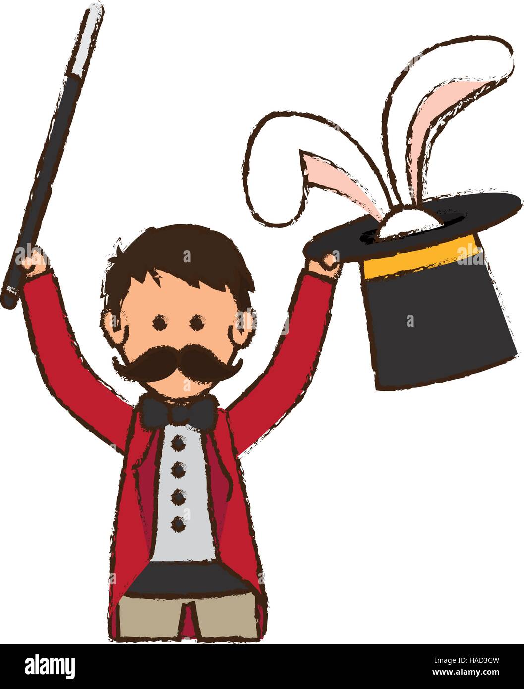 Magician circus cartoon Stock Vector Image & Art - Alamy