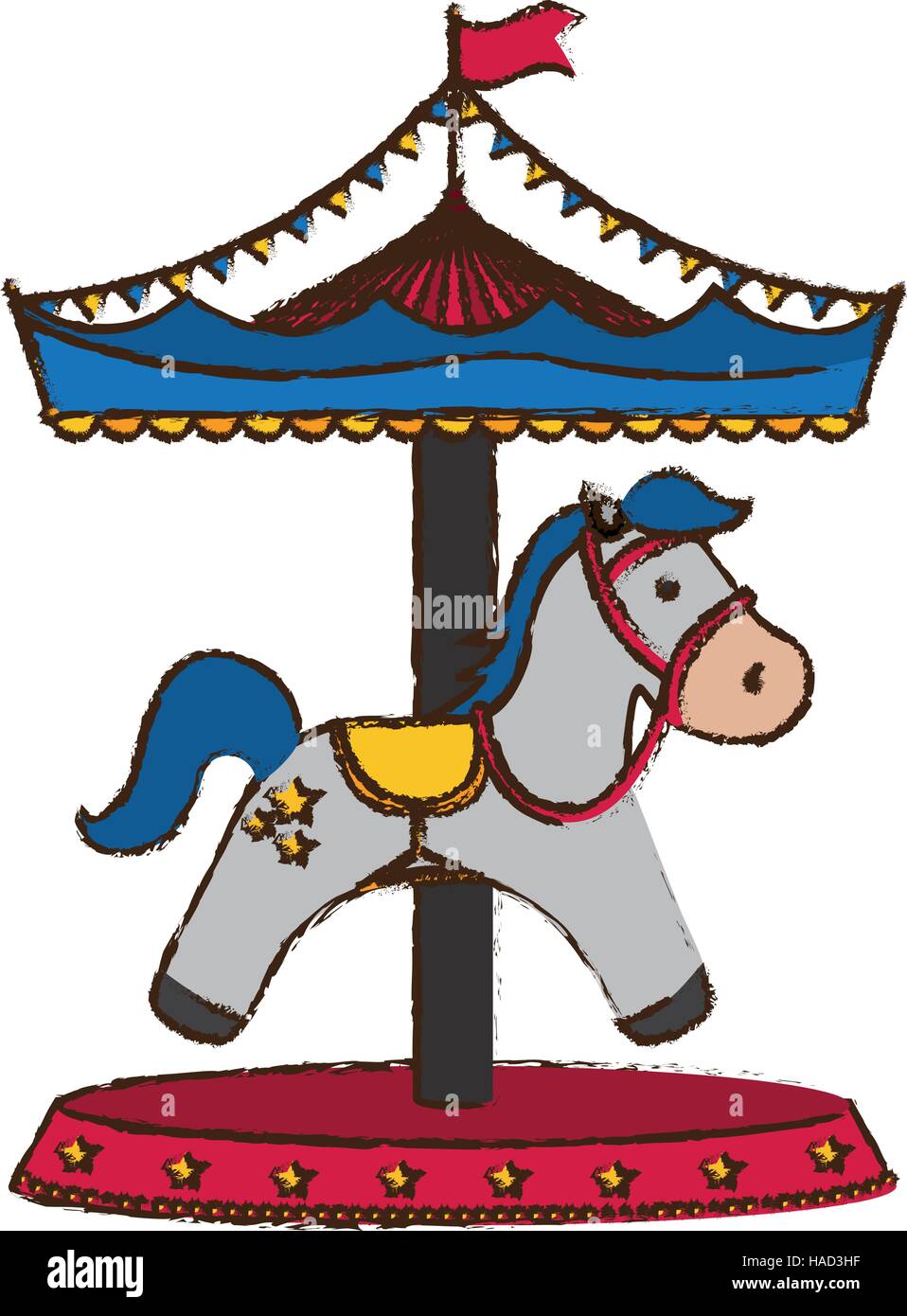 Carrousel circus festival Stock Vector Image & Art - Alamy