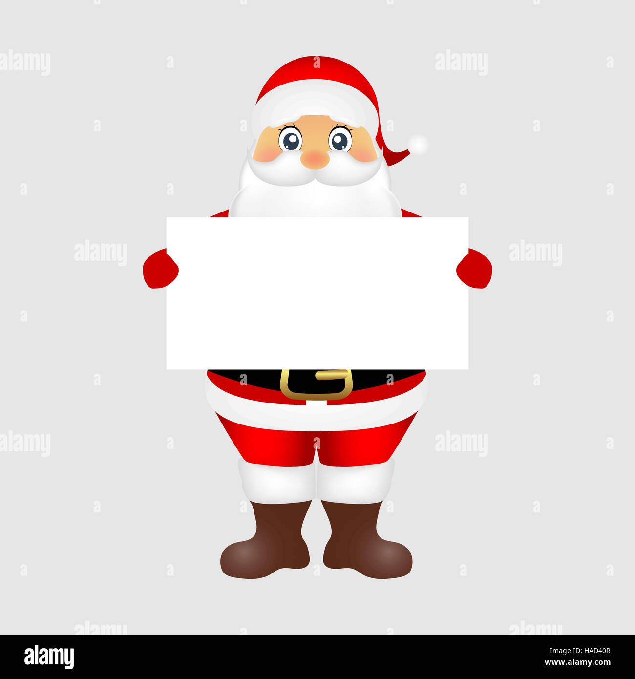 Vector cute santa claus peeping hi-res stock photography and images - Alamy