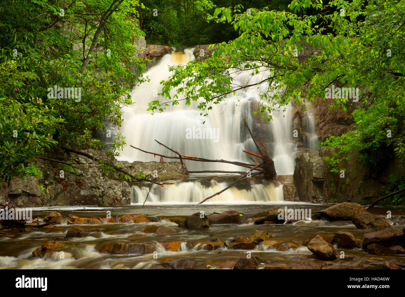 Hawk Falls along Hawk Falls Trail, Hickory Run State Park, Pennsylvania ...