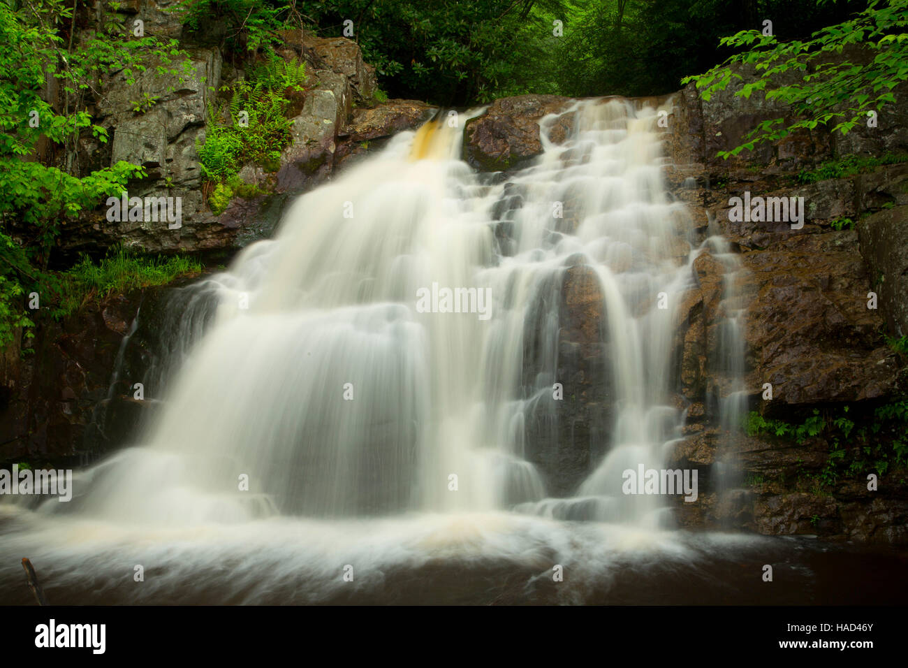 Hawk Falls along Hawk Falls Trail, Hickory Run State Park, Pennsylvania ...