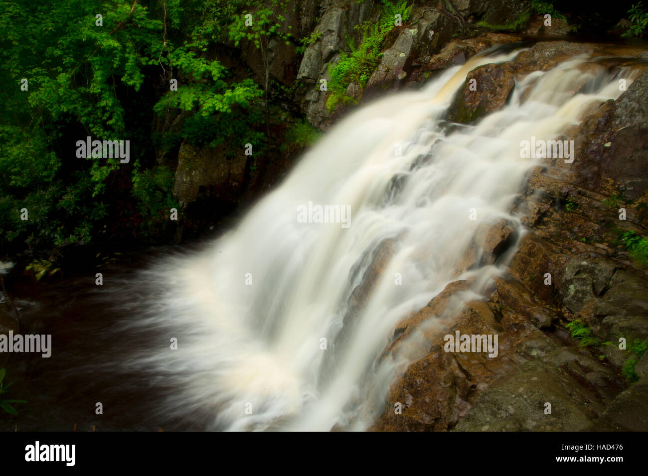 Hawk Falls along Hawk Falls Trail, Hickory Run State Park, Pennsylvania ...