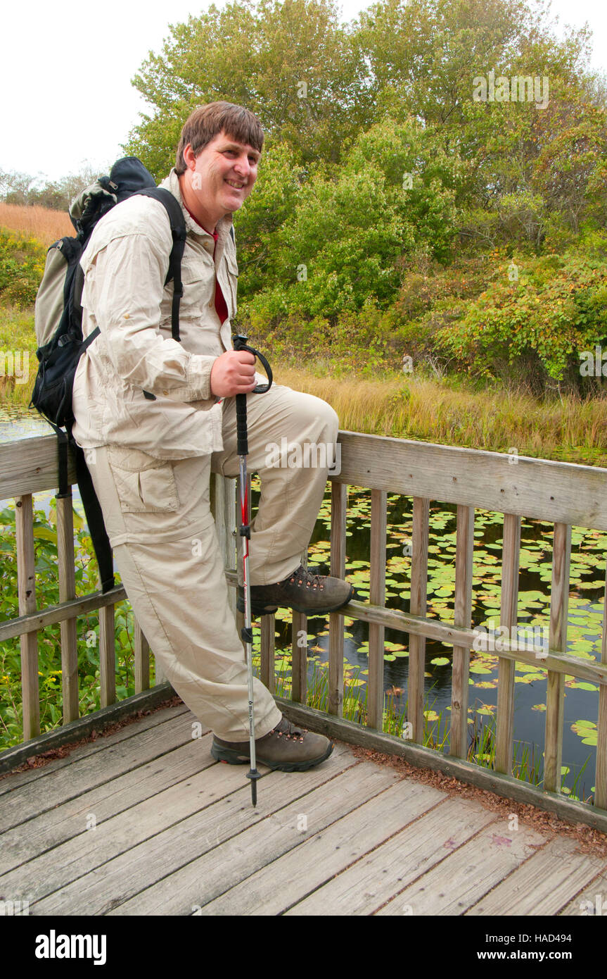 Observation platform on Farm Pond, Trustom Pond National Wildlife ...