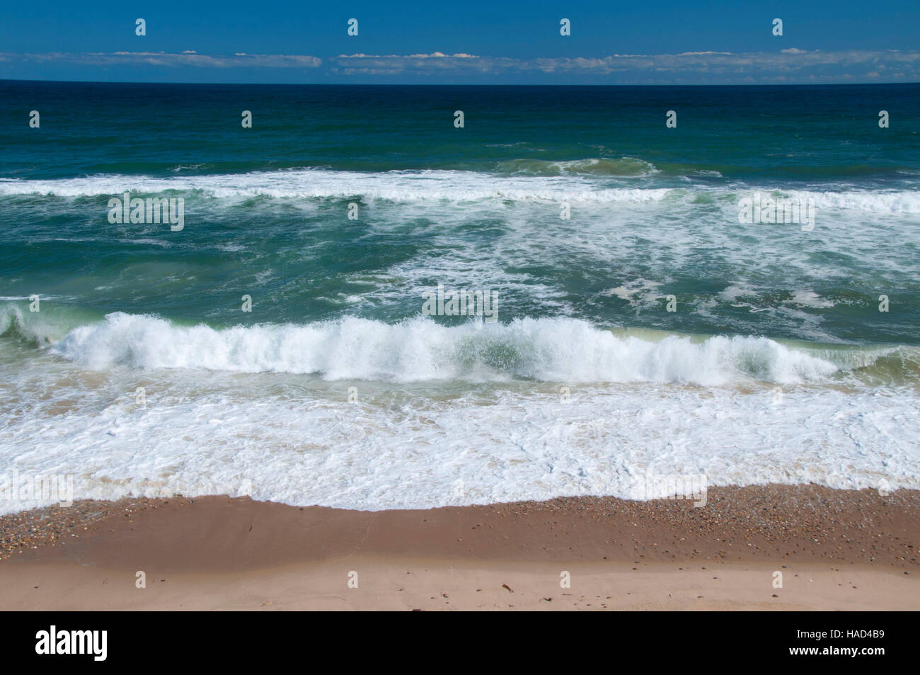 Beach surf from bluff, Clay Head Preserve, Block Island, Rhode Island ...
