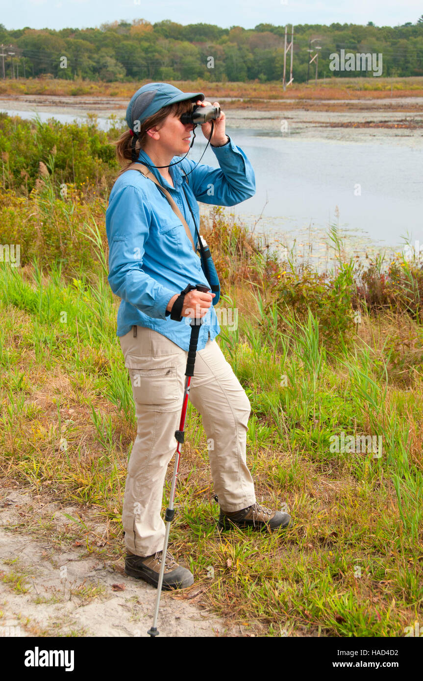 Birding at Great Swamp, Great Swamp Management Area, Rhode Island Stock ...