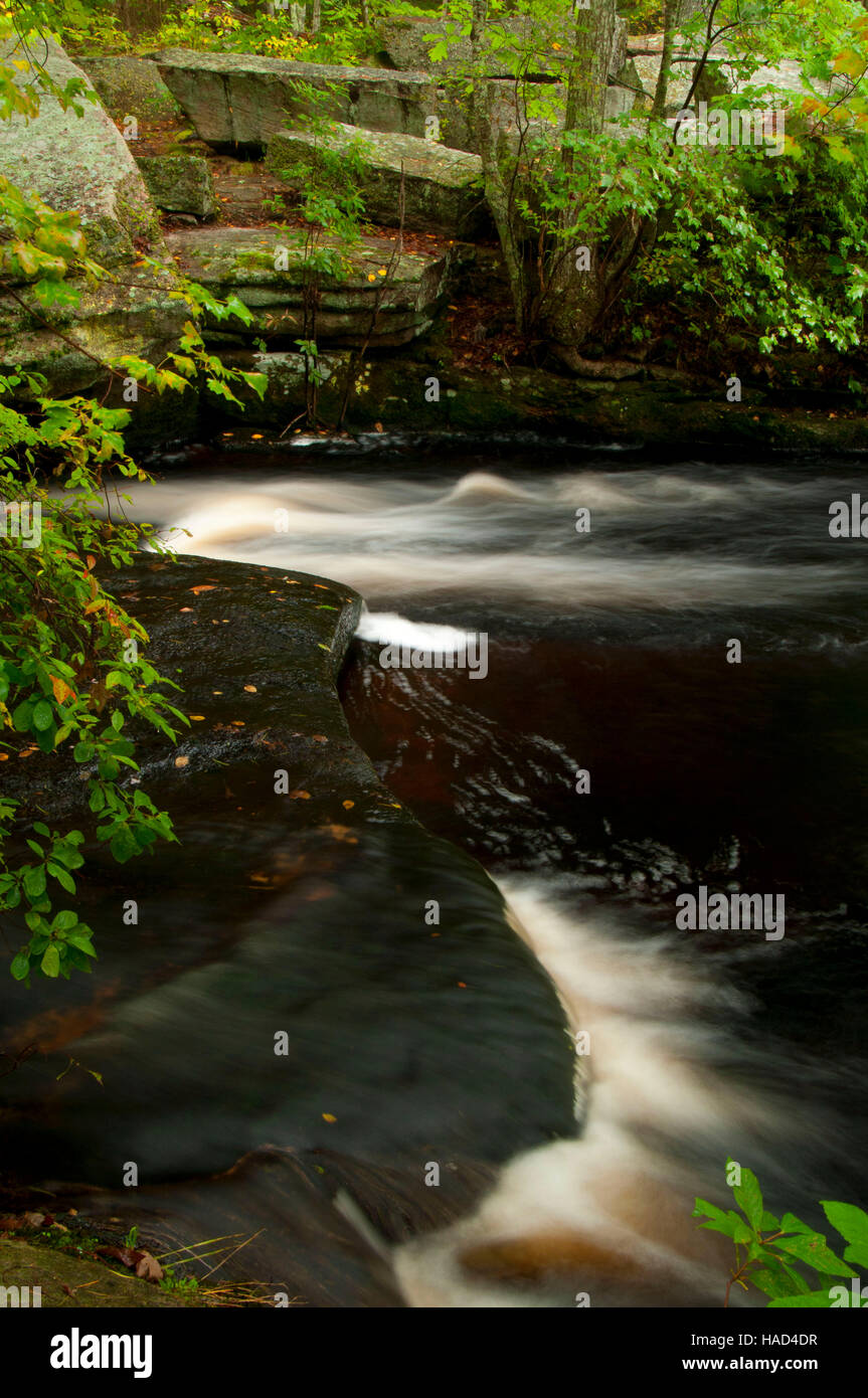 Falls River near Stepstone Falls, Arcadia Management Area, Rhode Island ...