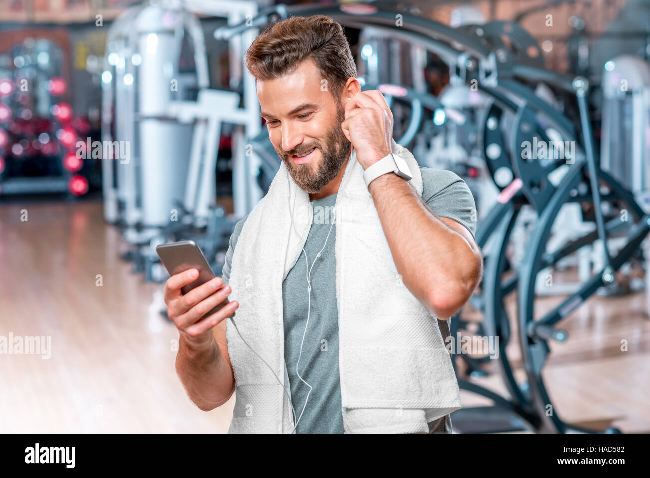 Man in the gym Stock Photo - Alamy