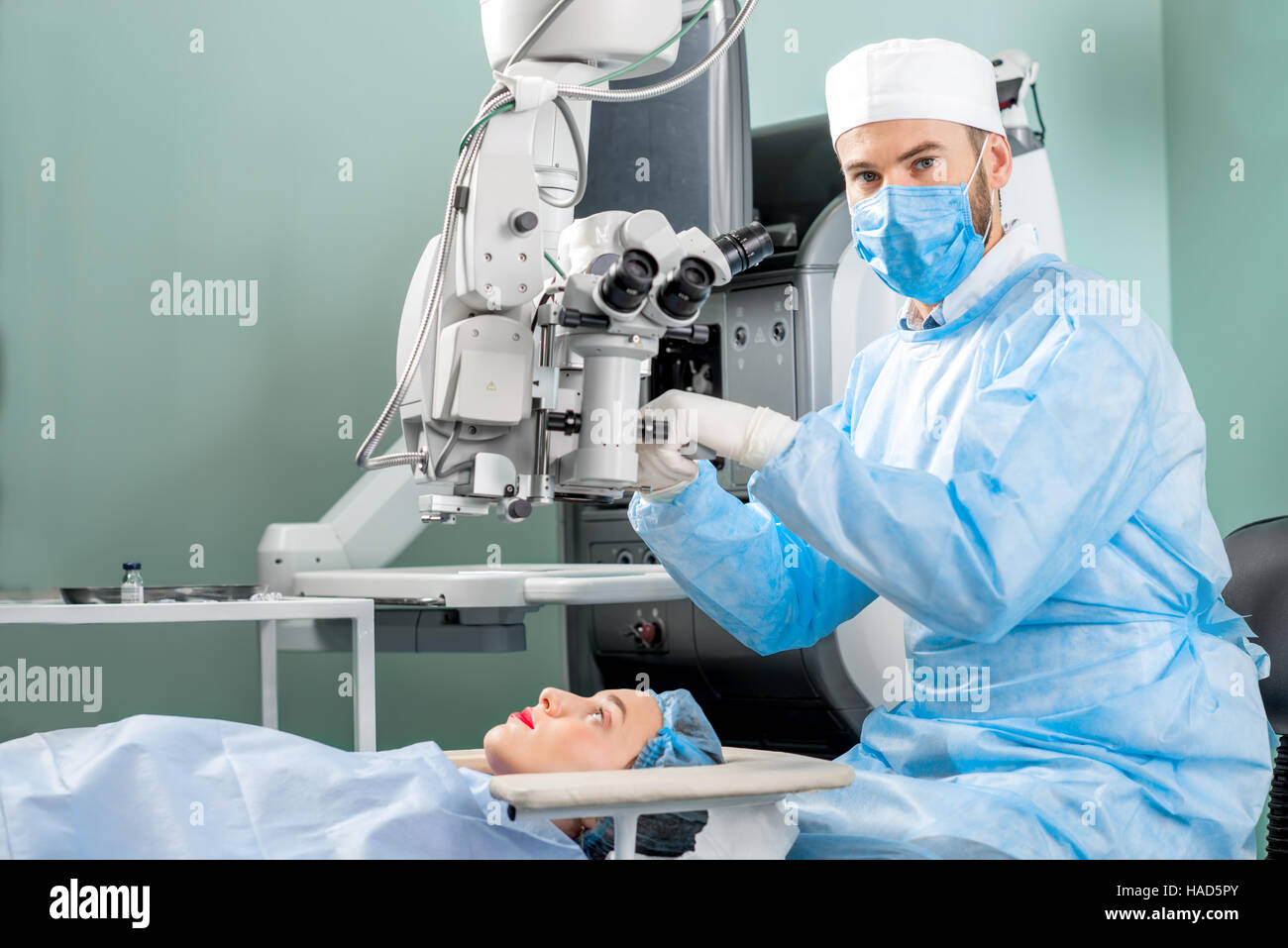 Eye surgery at the operating room Stock Photo - Alamy