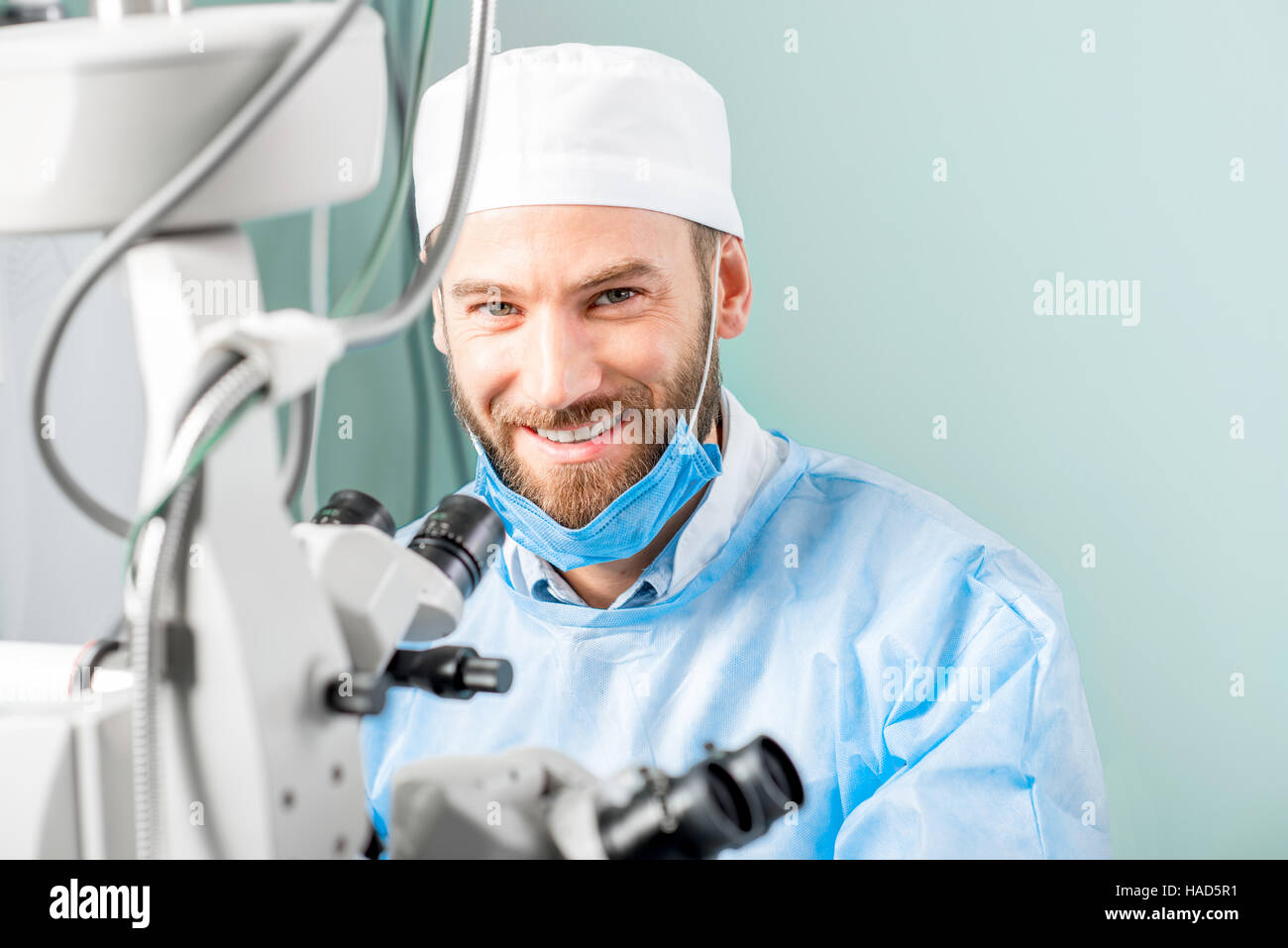 Eye surgeon portrait Stock Photo - Alamy