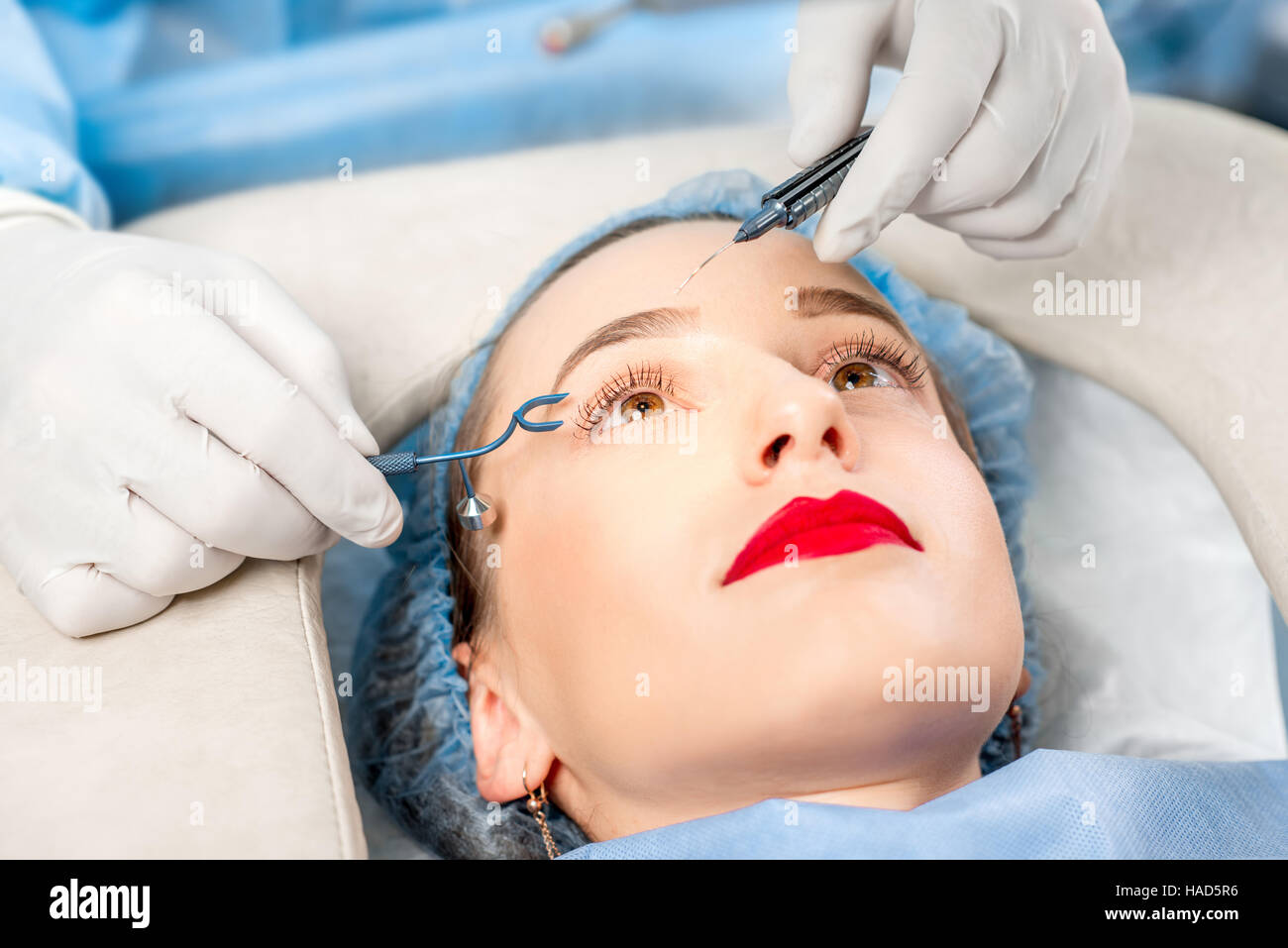 Eye surgical operation Stock Photo - Alamy