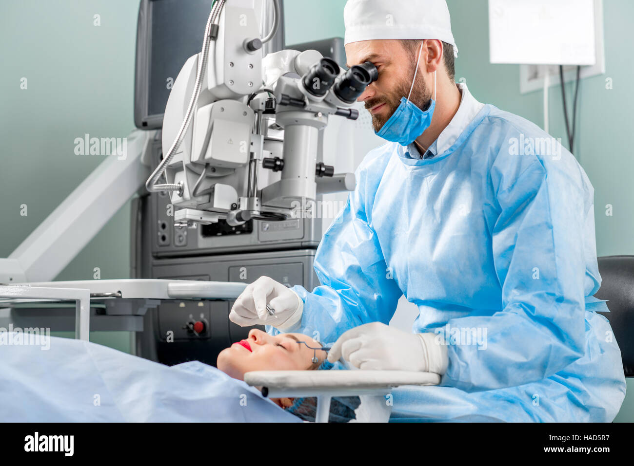 Eye surgical operation Stock Photo - Alamy
