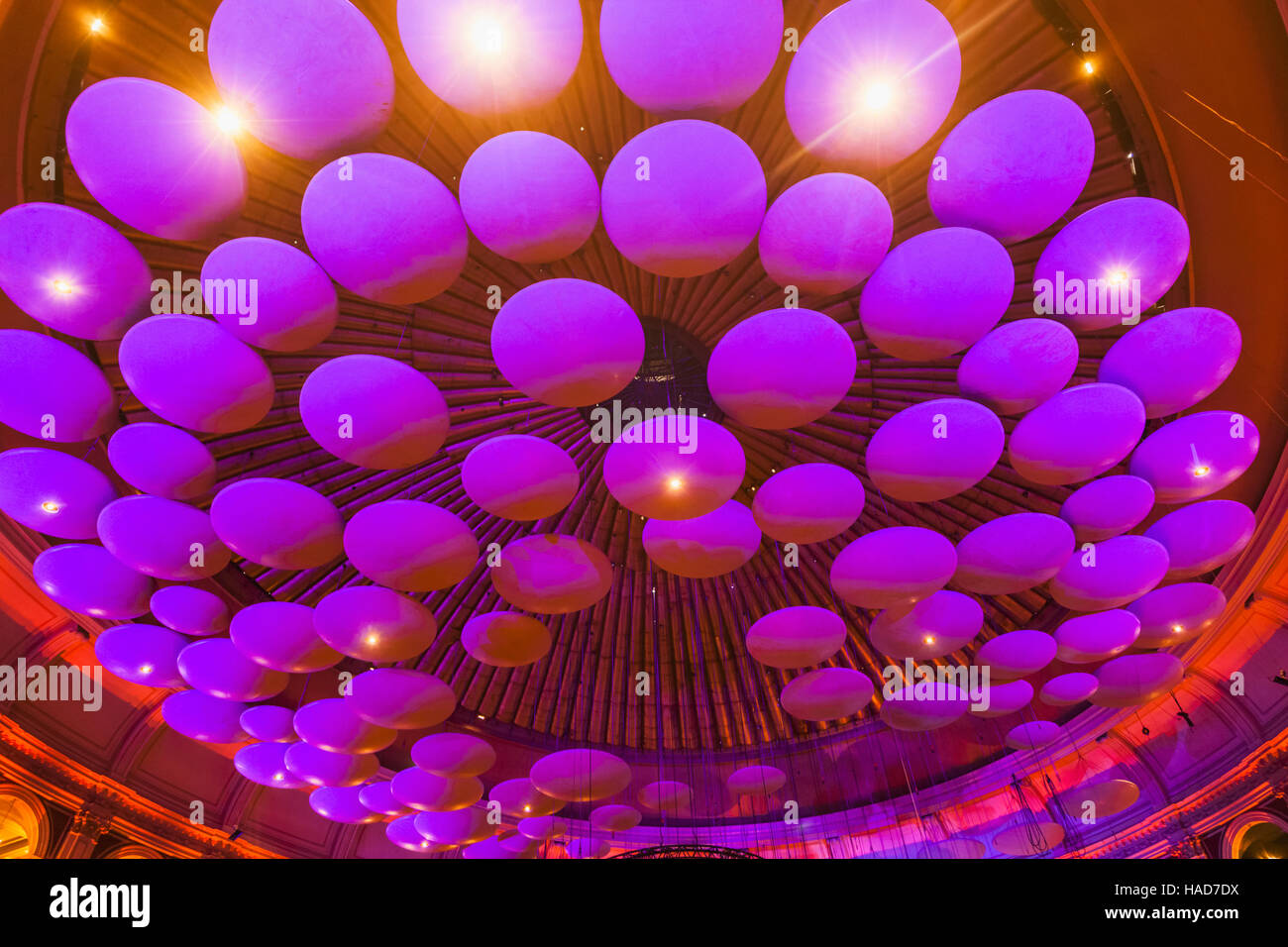 England, London, Royal Albert Hall, Glass Fibre Acoustics Reflectors ...