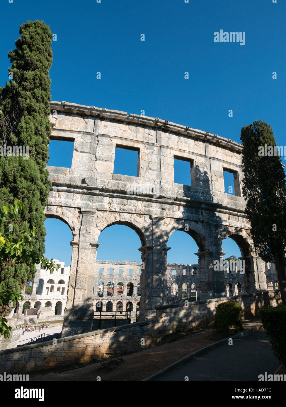 The Pula Arena, (Pula Ampitheatre) Pula, Republic of Croatia Stock ...