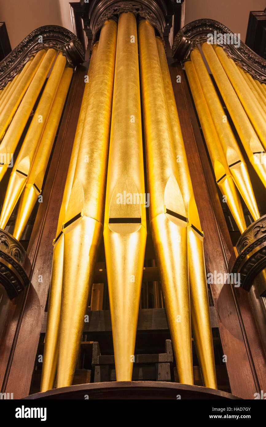 England, London, The City, St Helen's Bishopsgate Church, Church Organ ...